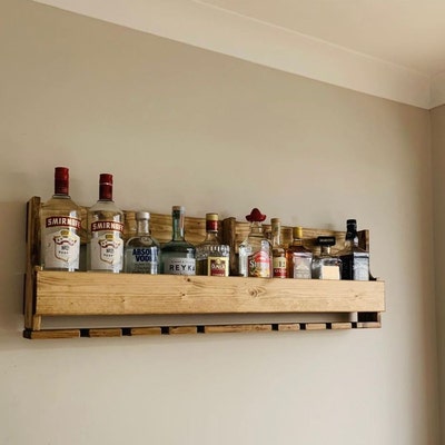 Reclaimed Wooden Spirit, Rum, Vodka, Gin, Wine and Beer Bottle Holder ...