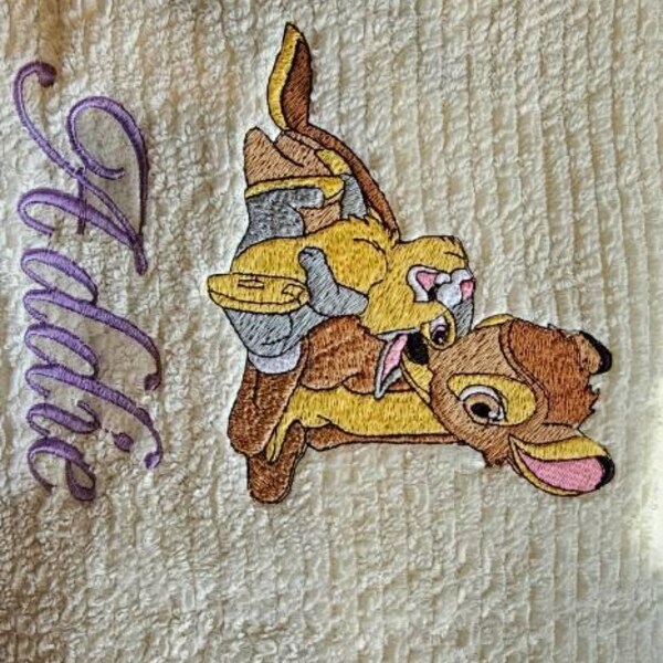 Bambi and Thumper Machine Embroidery Design, Thumper Embroidery Designs ...
