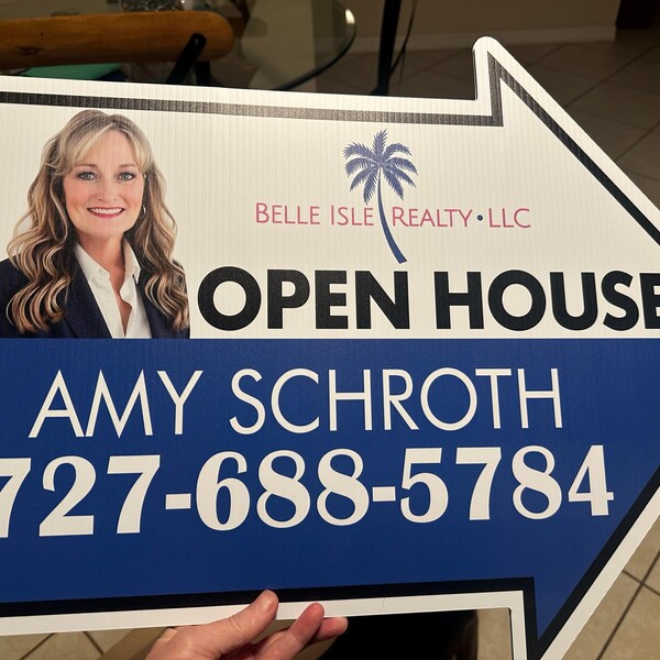 Berkshire Hathaway Open House Arrow Shaped Yard Signs 18" X 24", 2 ...