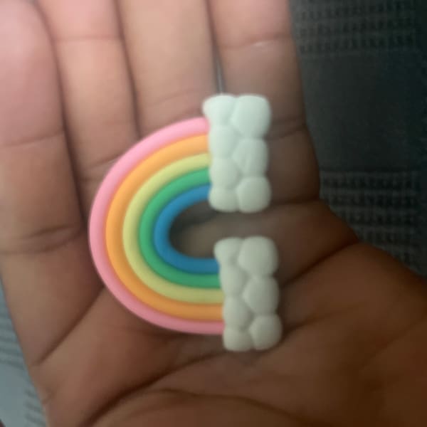 10pcs Rainbow Clouds BENDABLE Polymer Clay Charm Decoden Slime Supplies ...