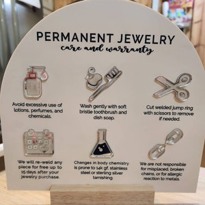 Permanent Jewelry How It Works Poster Design Groovy Banner - Etsy