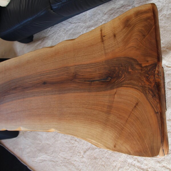 Walnut Monitor Stand, Walnut Tv Console, Wood Monitor Stand, Live Edge ...