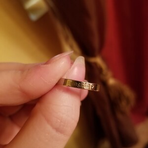 SEVENTEEN RING/ Personalized ring Subtle engraved ring KPOP | Etsy