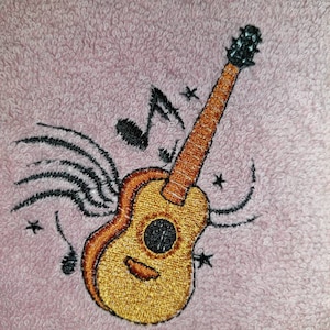 Acoustic Guitar Music - Machine Embroidery Design - Etsy