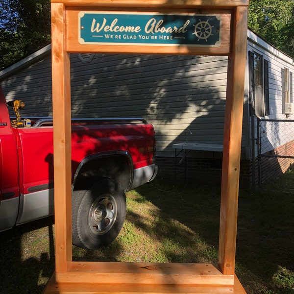 Welcome Aboard Sign, Yacht Boats, Aboard the Boat, Aluminum Beach Sign ...