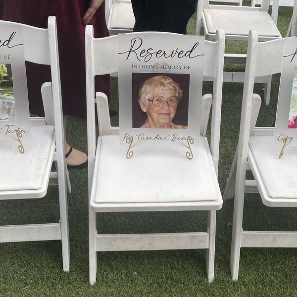 Reserved Memorial Sign, Personalized Memorial Plaque, in Loving Memory ...