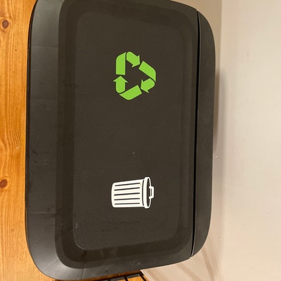 Garbage and Recycle Decal Set Garbage Sticker Vinyl Decals Kitchen ...