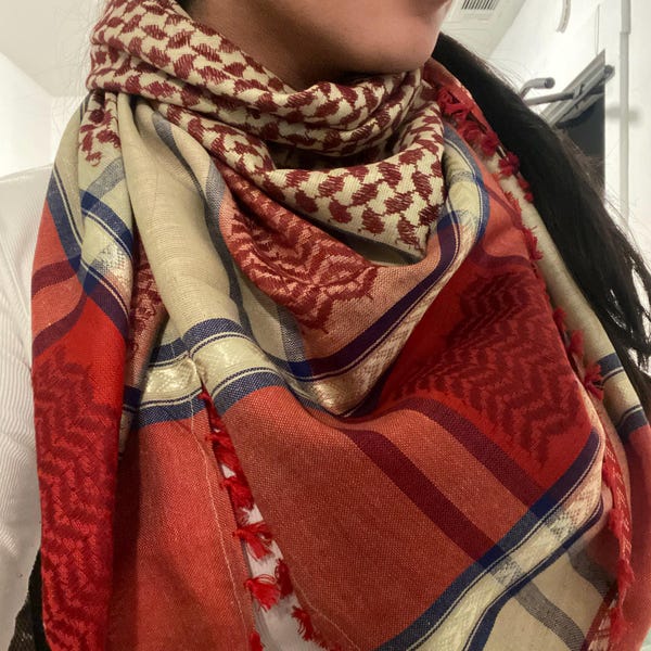 Original Palestinian Keffiyeh | Jordanian Hatta | Black and White ...