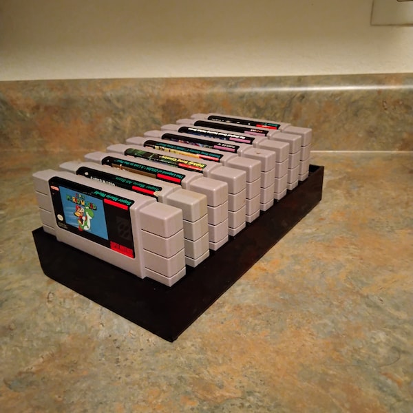 Acrylic Bitlounger 16BITSN Super Nintendo SNES Cartridge Storage for ...