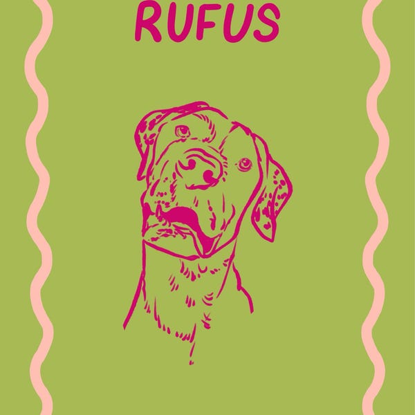 Custom Dog Portrait Custom Badly Drawn Pet Art Personalized Badly Drawn ...