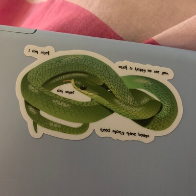 Snake Sticker/snake Decal/funny Snake Sticker/funny Snake Decal/snek ...