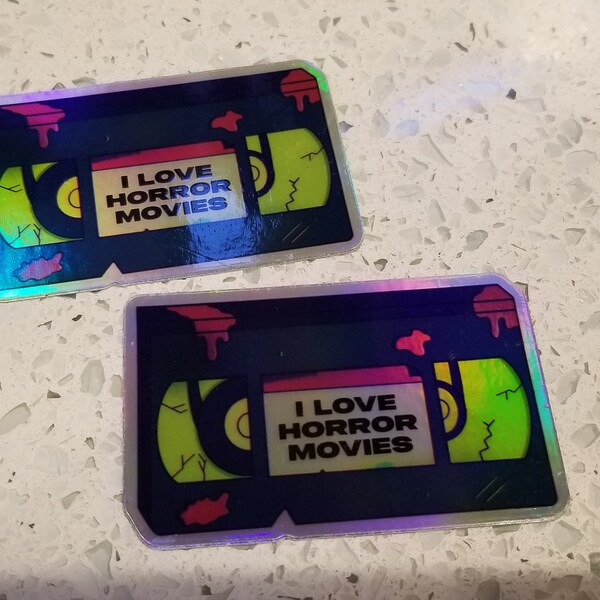 Horror Movie Sticker | VHS Sticker | Horror VHS Tape | Retro Horror ...