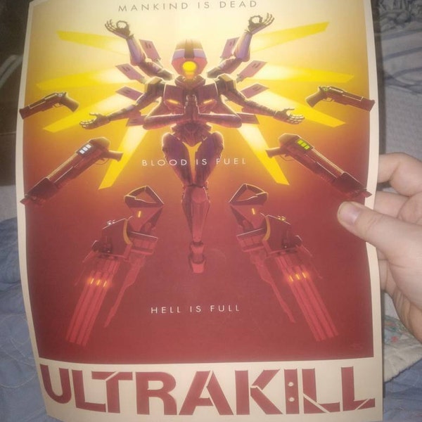 Ultrakill Poster Print | Gaming Poster | Room Decor | Wall Decor ...