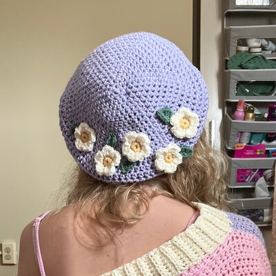 Mymelody-inspired Crochet Beret Sanro Fan Accessory - Etsy