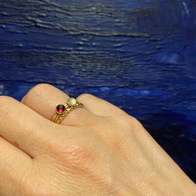 Thin Minimalist Simple Ring, 14k Gold Filled and Sterling Silver Tiny ...