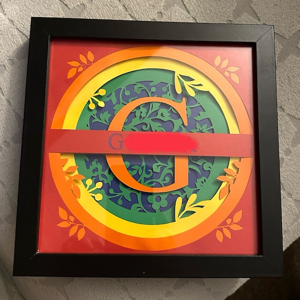 3d Split Monogram A-Z Shadow Box Svg, Alphabet Family Name SVG, Family ...