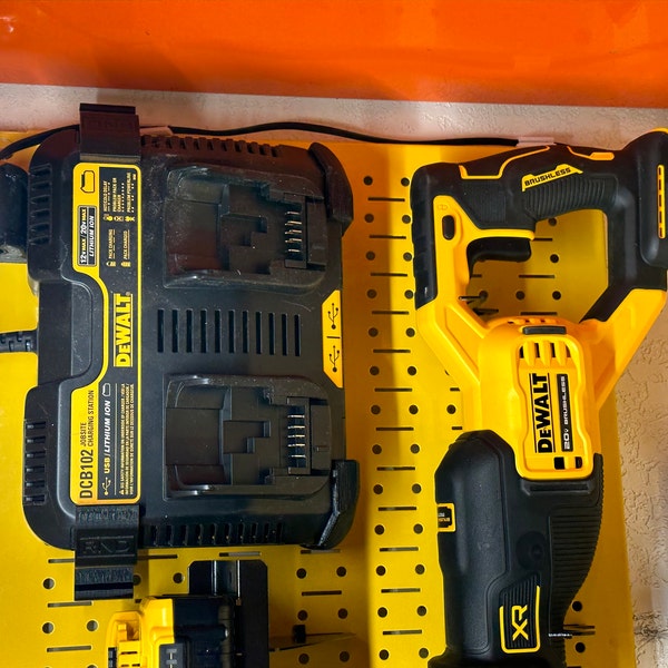 Wall Mount for Dewalt DCB102 Charger With Optional Battery Mounts ...