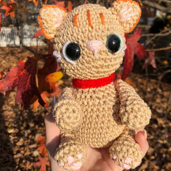 PATTERN: Cinder the Tiny Cat - Crochet Cat Pattern - Amigurumi Kitty ...