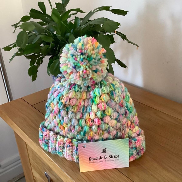 Ultra Bulky/super Chunky Merino Wool Yarn, Single Ply, Hand Dyed Yarn ...