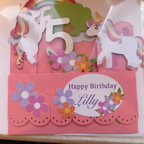 Pink Dinosaur Pop up Birthday Card - Etsy UK