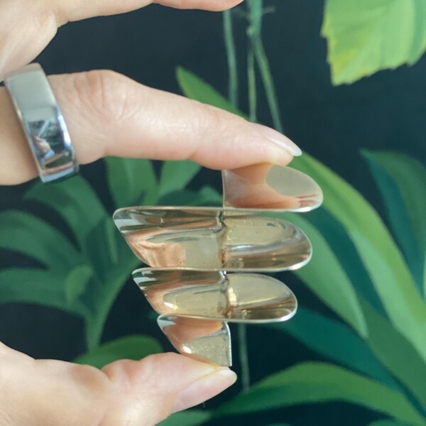 Antique SILVERCRAFT Heart and Angle Sterling Silver Solid Ice Tongs 6 3 ...