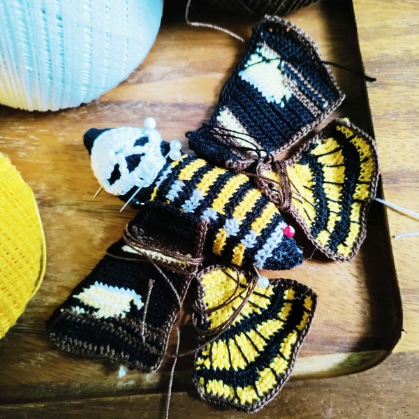 PATTERN ONLY Death's Head Hawk Moth Crochet Pattern - Etsy