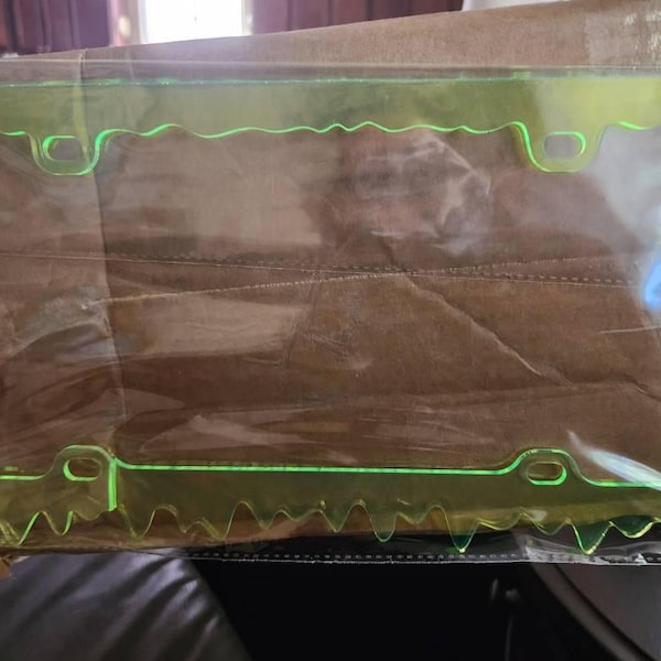 Slime Ooze License Plate Frame Cover, Car Show, JDM Plate, Tuner Plate ...