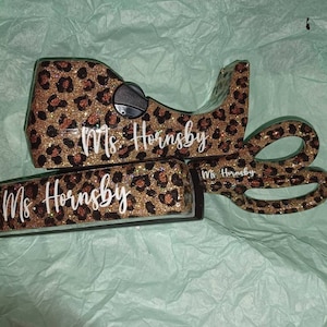 Leopard Office Desk Set - Etsy