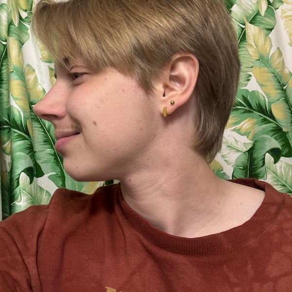 Semicolon Earring Piercing 16G Ear Piercing Semicolon Mental Health ...