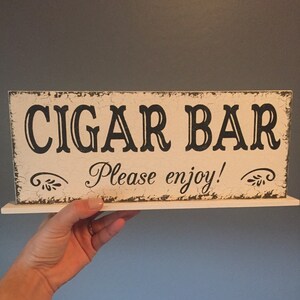 CIGAR BAR Sign Cigar Bar Wedding Signs Please Enjoy Self - Etsy
