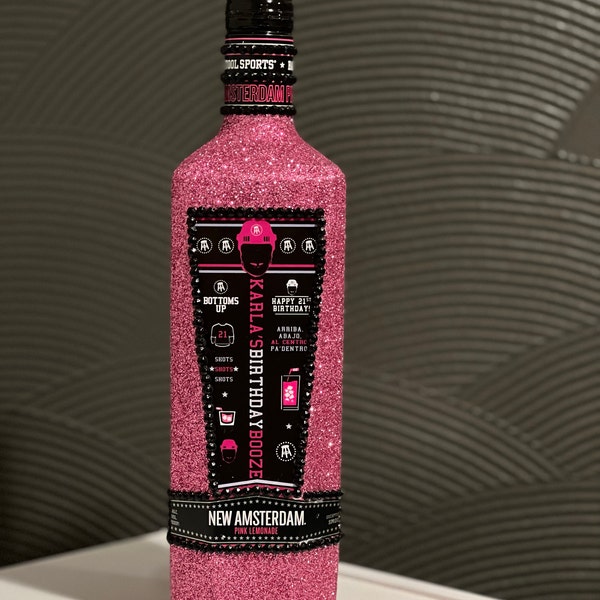 Pink Whitney Custom Sticker Label | 50ml, 200ml, 375ml, 750ml, 1000ml ...