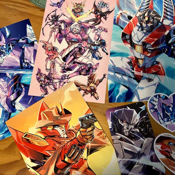 Soundwave & Laserbeak Transformers Skybound Print - Etsy