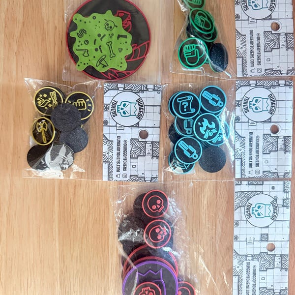 DND Condition Ring Set (65) - Status Effect Markers - Etsy