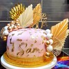 Acrylic Happy 80th Birthday Cake Topper and Name Cake Charm, Gold ...