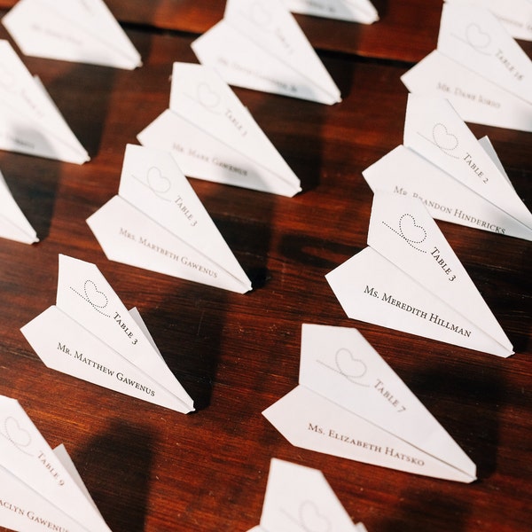 Airplane Seating Cards DIY Digitial Download I Design You Print Travel ...