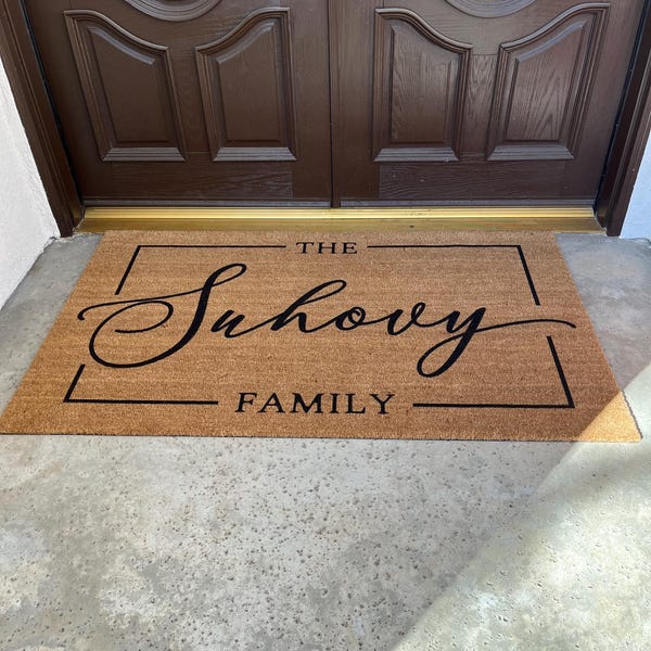 X-LARGE Double Door Doormat, Customized Coir Doormat, Extra Long ...