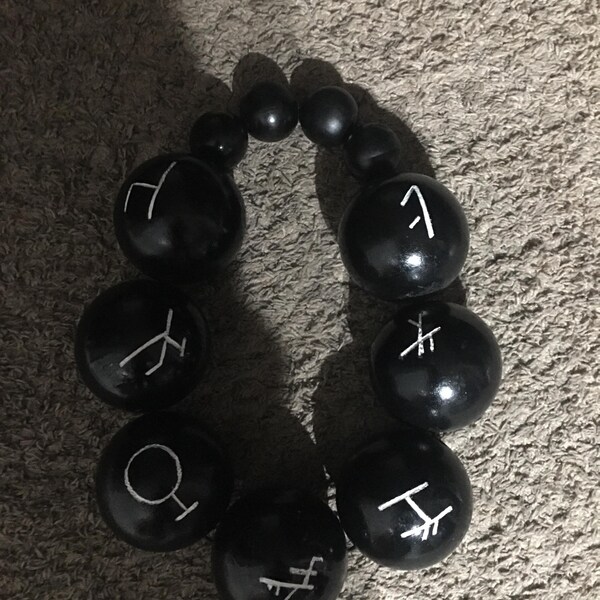 CHOOSE Your Color Large Wooden Bead Necklace Wooden Necklace/ Necklace ...