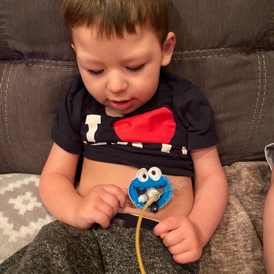 Elmo and Cookie Monster G-tube Pads/g Tube Covers/mic-key AMT Mini One ...