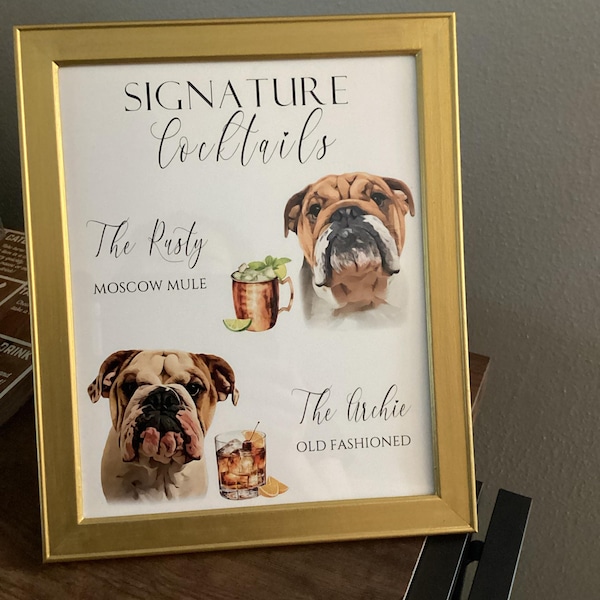 Signature Drink Sign Dogs, Signature Drink Sign Dog, Signature Drinks ...