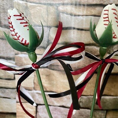 Baseball Roses Select Qty Baseball Gift Back to School - Etsy
