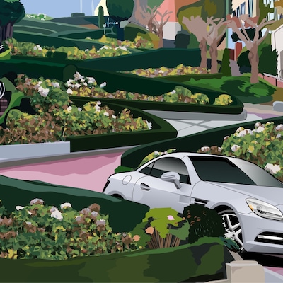 Custom Car Portrait, Car Illustration Vector Art, Custom Vehicle ...