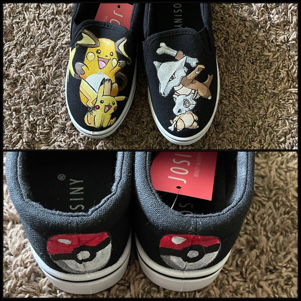 Custom Hand Painted Pokemon Shoes - Etsy
