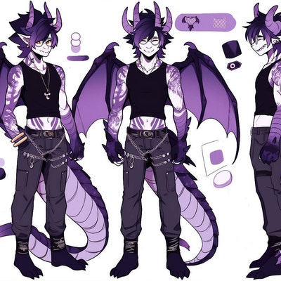 The Best Furry Character Reference Sheets: Fursona Reference Sheet ...