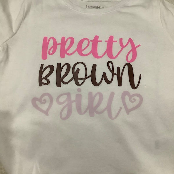 Pretty Brown Girl Svg, Black Girl Svg, Black Toddler Svg, Melanin Svg ...