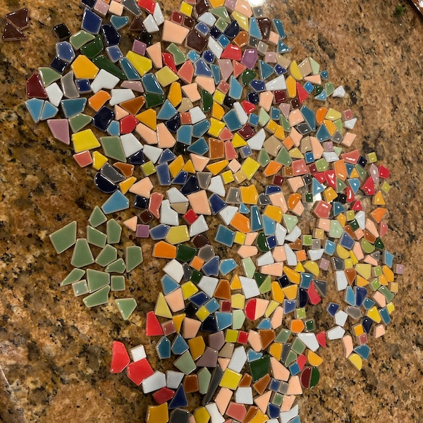 130-150 Pcs Irregular Ceramic Mosaic Tiles. 27 Color for Choose.mosaic ...