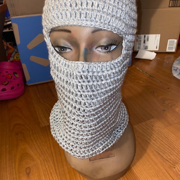 Crochet Ski Mask PATTERN (one & Three Hole) - Etsy