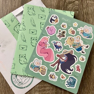 Adventure Time Sticker Sheet - Etsy