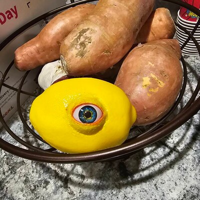 Realistic Life Sized Freaky Fruit All Seeing Lemon by Dead Head Props ...