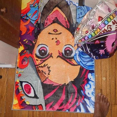 Kiwi Rug Playroom Rug, Blue Decoration, Playroom Decor, Fruit Decor ...