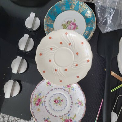 Sadler Tea Set, Teapot, Creamer, Sugar Bowl, 3540, Flowers and Baskets ...